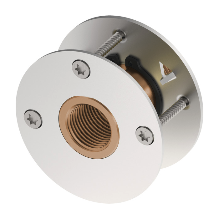 TECEflex muurdoorvoer met drukring brons pers x binnendraad | WitWay.nl