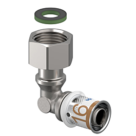 Uponor S-Press Plus knie 90° warte binnendraad x pres