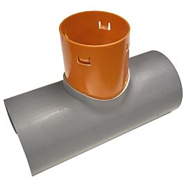 PVC klemzadel drainage 110 x 80 mm | PVC zadel drainage mof