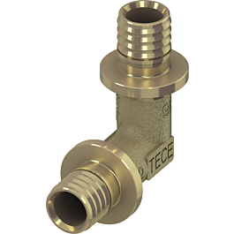 TECEflex knie 90° messing pers 20 x 20 mm | WitWay.nl